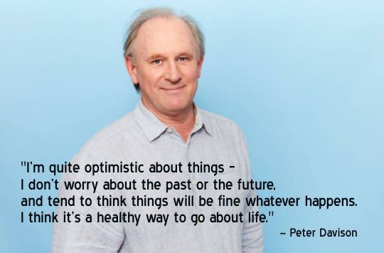Peter Davison's Philosophy of Life (photo by Robby Klein/Getty)